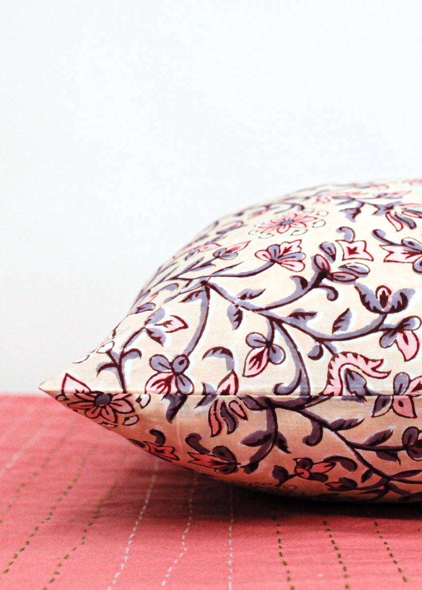 PILLOWCASE PRETTY FLORAL VINE